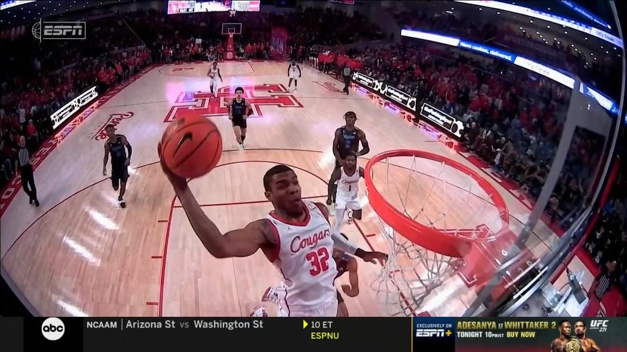 Reggie Chaney cleans up the miss with a powerful putback dunk - ESPN Video