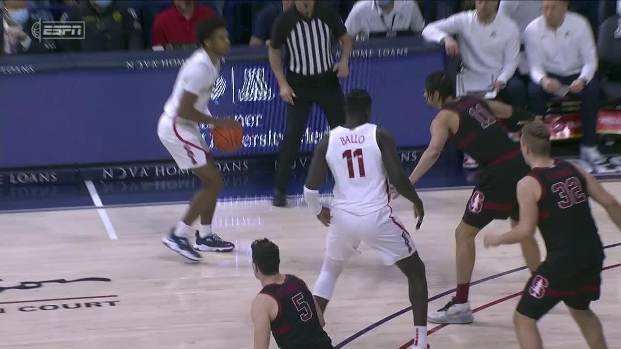Justin Kier shows off range with a 3 from well beyond the arc - ESPN Video