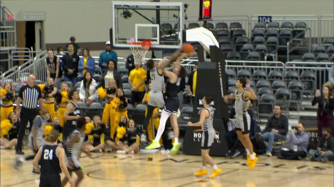 Chris Brandon elevates for an aggressive block - ESPN Video