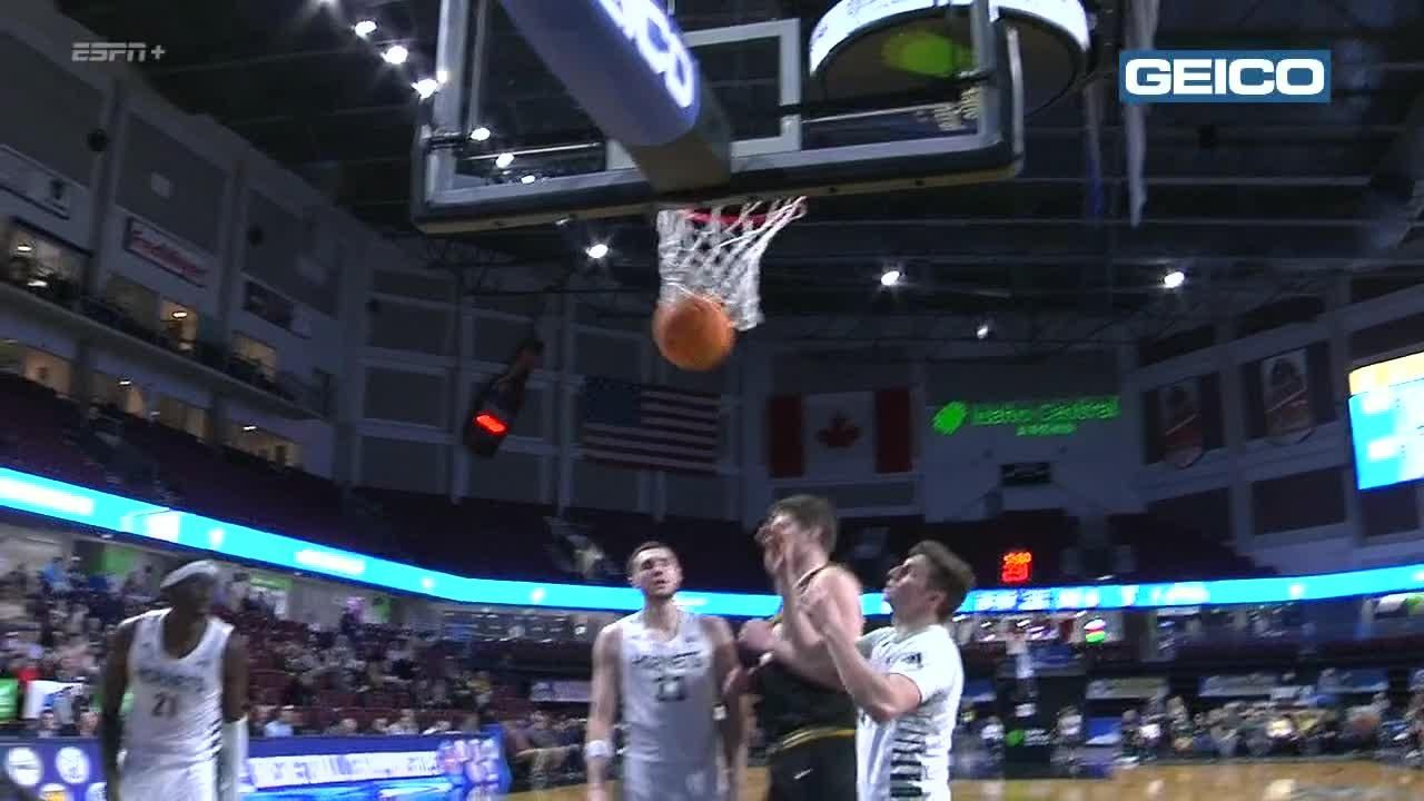 Mikey Dixon gets the hoop and the harm - ESPN Video