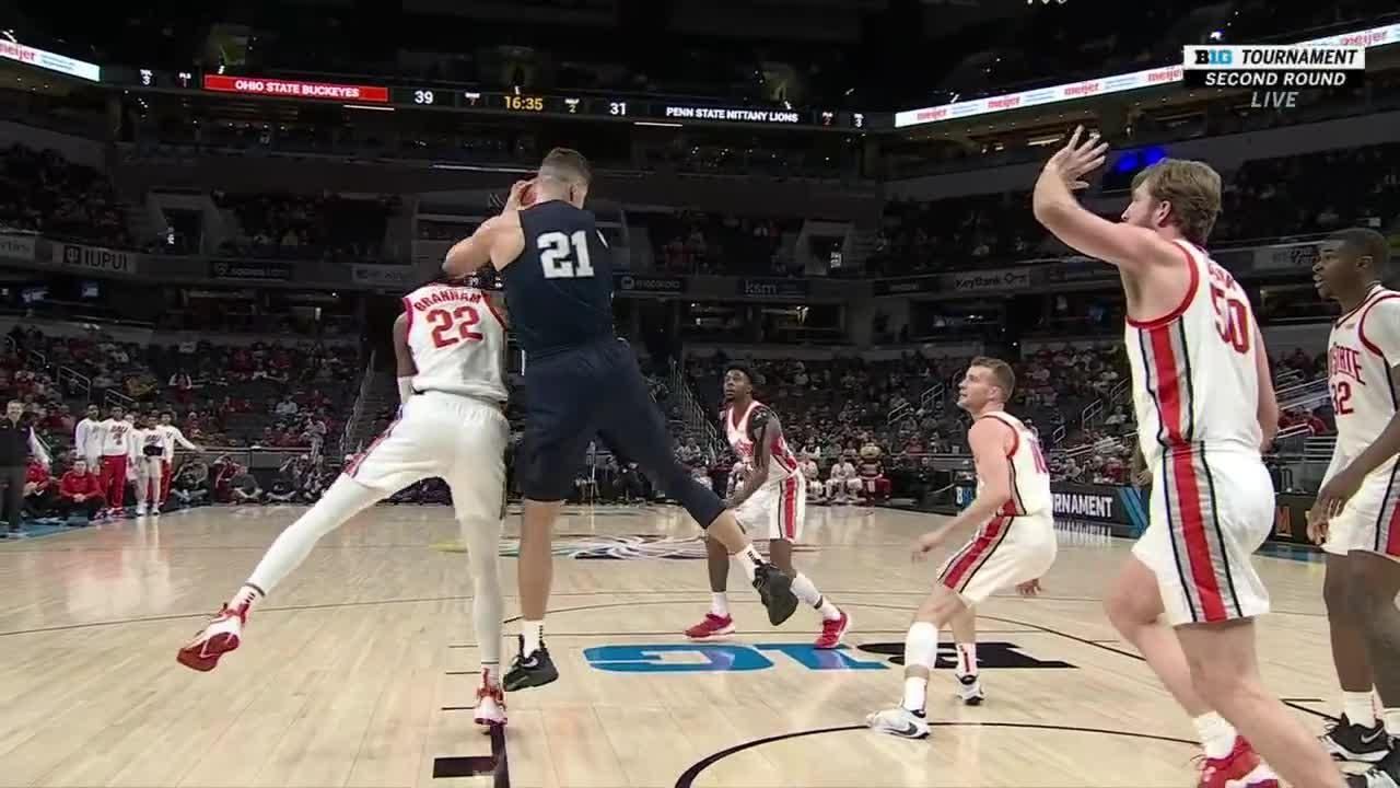 Dallion Johnson relentless down low for Penn Staste and-1 - ESPN Video