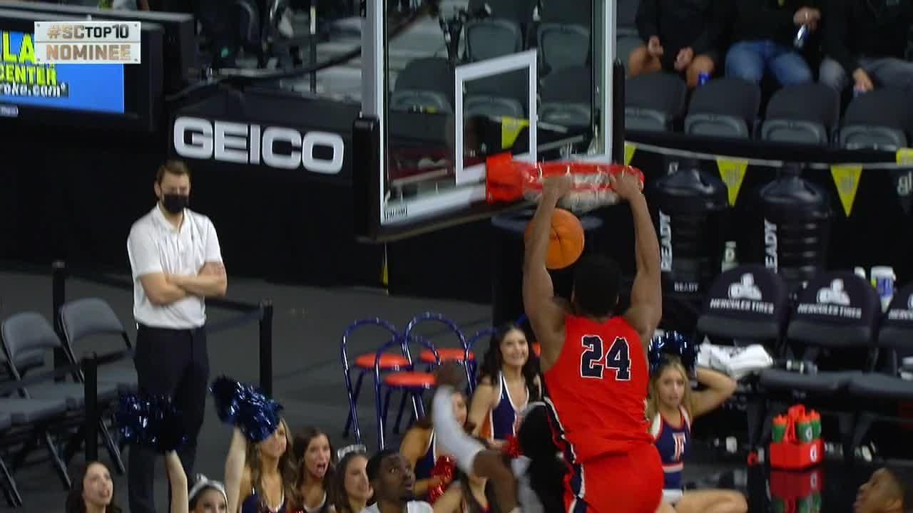 E.J. Anosike with the big-time putback for CSU Fullerton - ESPN Video