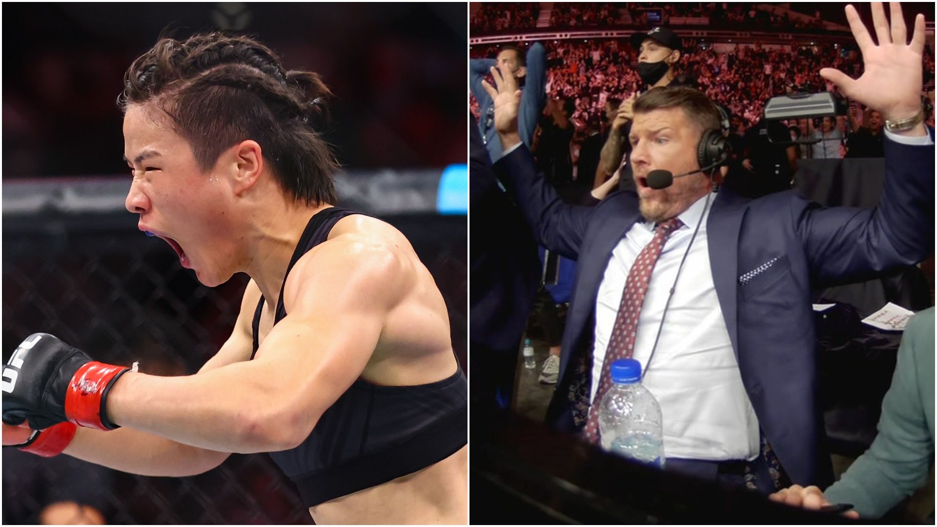 Zhang Weili celebrates after epic KO of Joanna Jedrzejczyk at UFC 275 ...