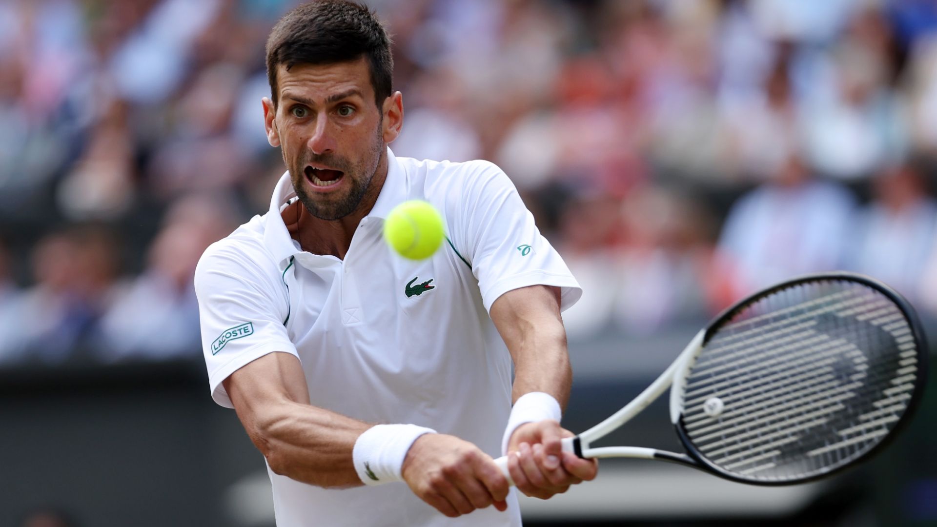 Djokovic wins rally to break Sinner in the fifth set - ESPN Video