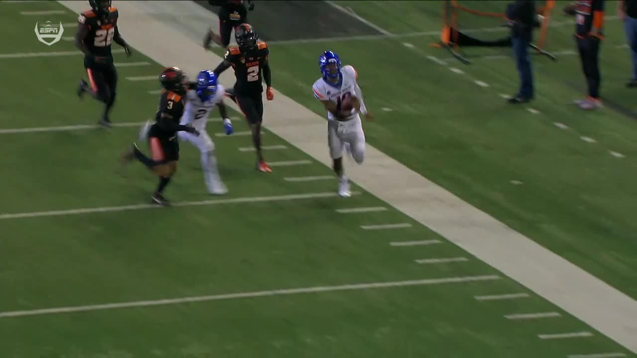Taylen Green outruns the defense for a 74-yard Boise State TD - ESPN Video