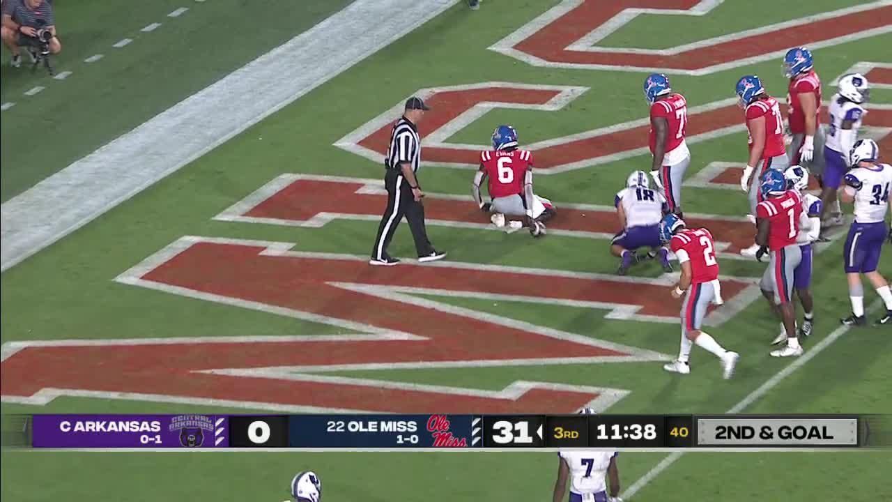Zach Evans runs for 3-yard TD - ESPN Video