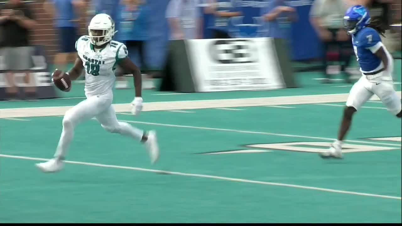 Coastal Carolina scores TD capitalizing on punter fumble - ESPN Video
