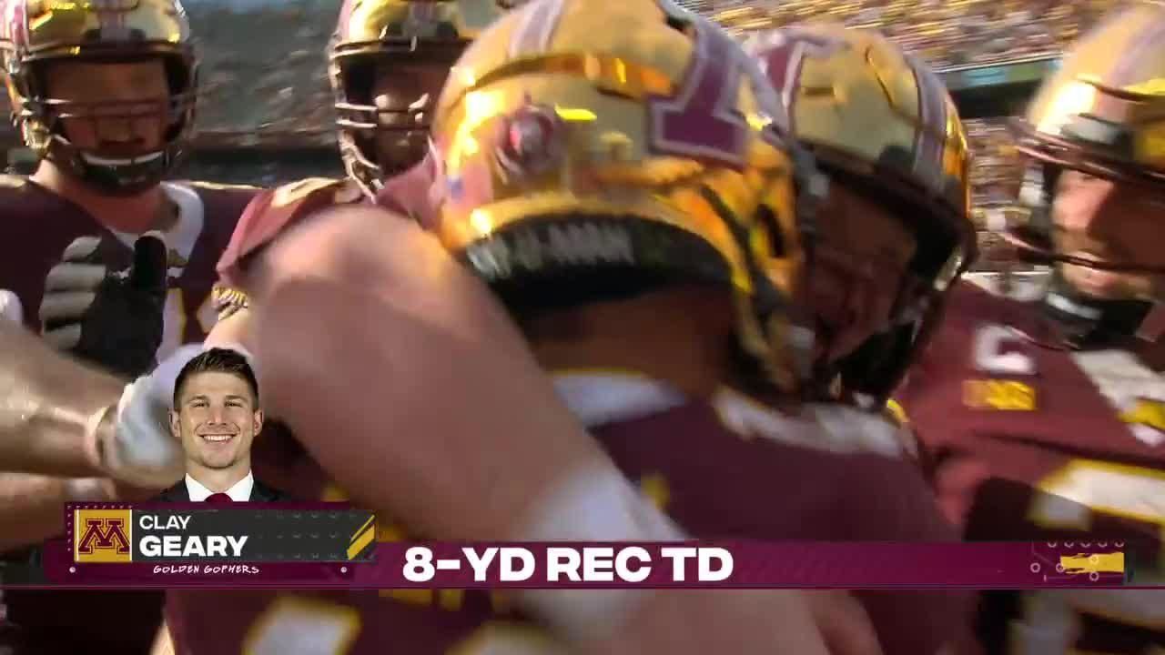 Tanner Morgan throws 8-yard touchdown pass to Clay Geary - ESPN Video