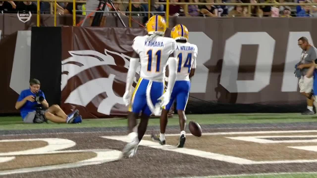 Marquez Williams runs back a pick-six for Pitt - ESPN Video