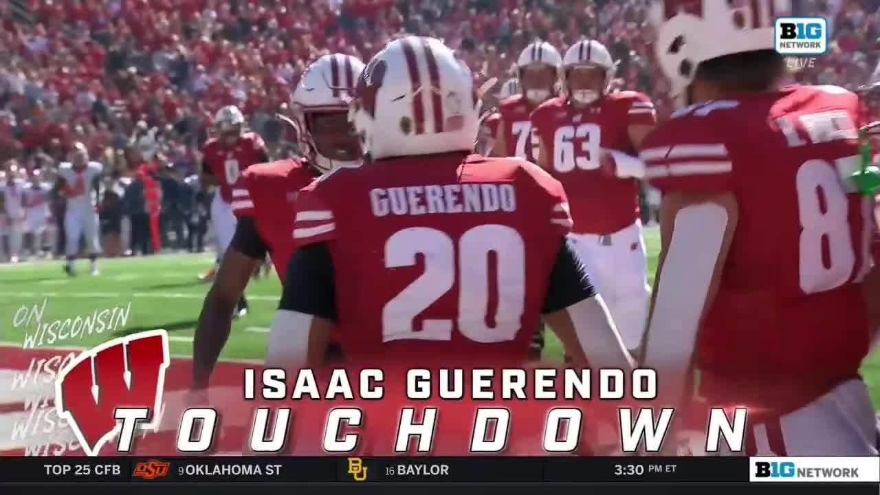 Isaac Guerendo makes catch for 21-yard touchdown - ESPN Video