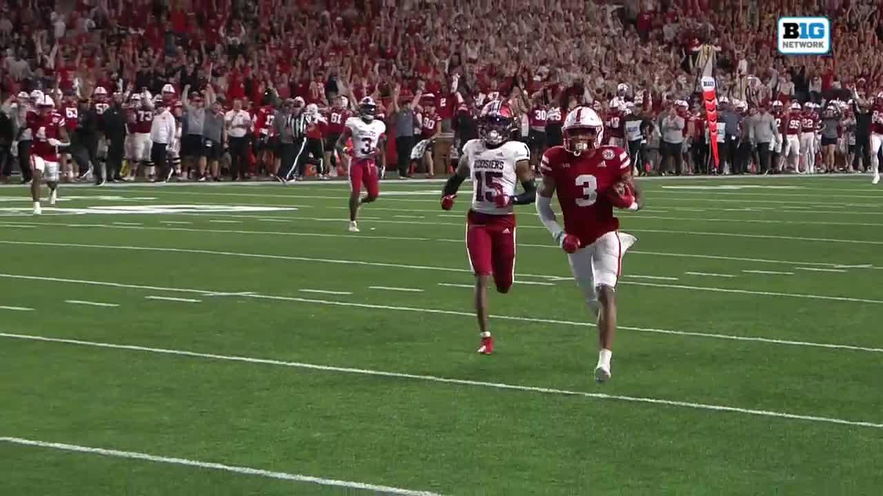 Trey Palmer scores 71-yard TD vs. Indiana - ESPN Video