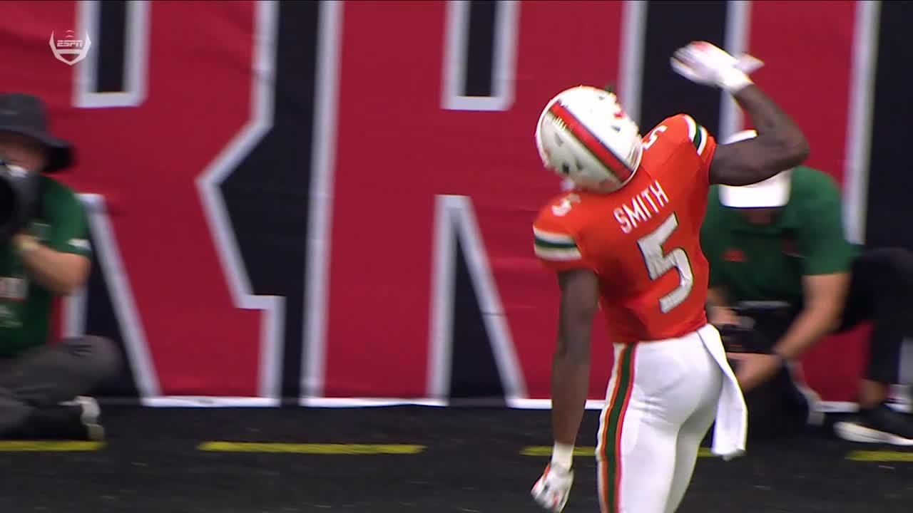 Key'Shawn Smith makes the grab for 20-yard TD - ESPN Video