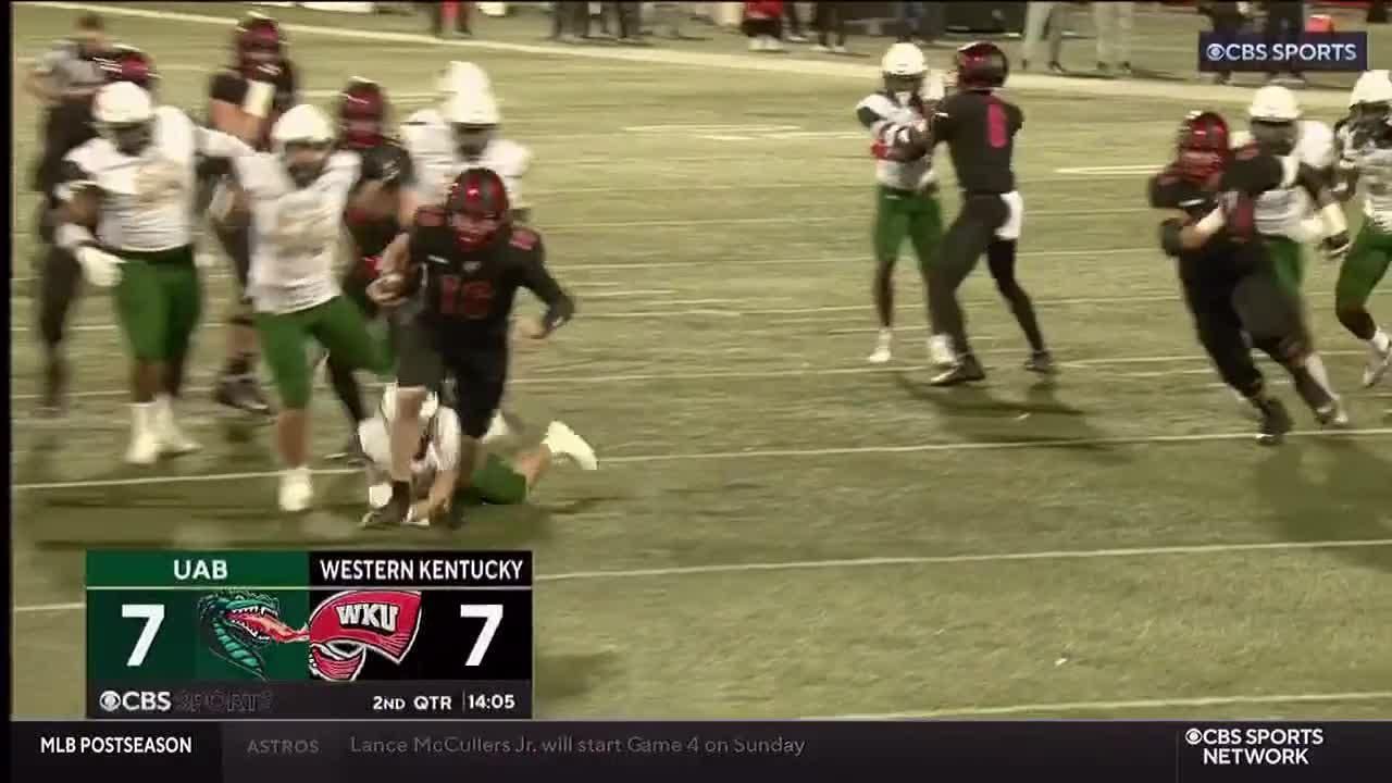 Touchdown! Austin Reed scores vs. UAB - ESPN Video