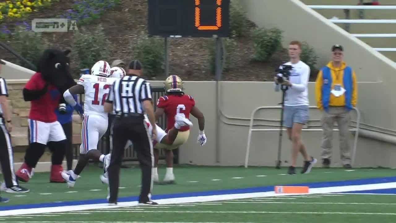 Braylon Braxton fires a dart to Jordan Ford for a Tulsa TD - ESPN Video