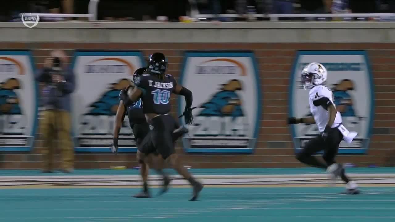 Tavyn Jackson makes timely INT vs. Appalachian State - ESPN Video