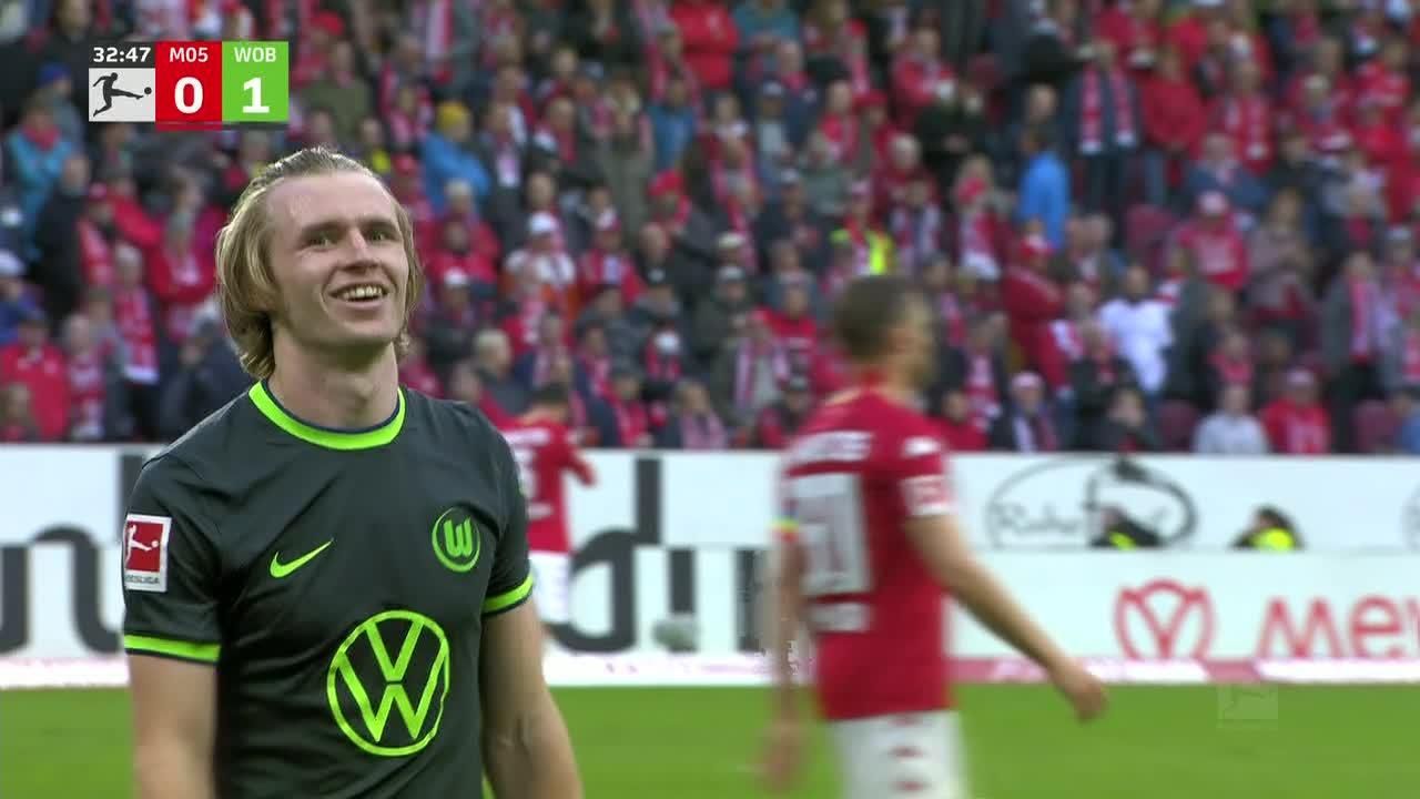 Patrick Wimmer goal 33rd minute Mainz 0-1 VfL Wolfsburg - ESPN Video