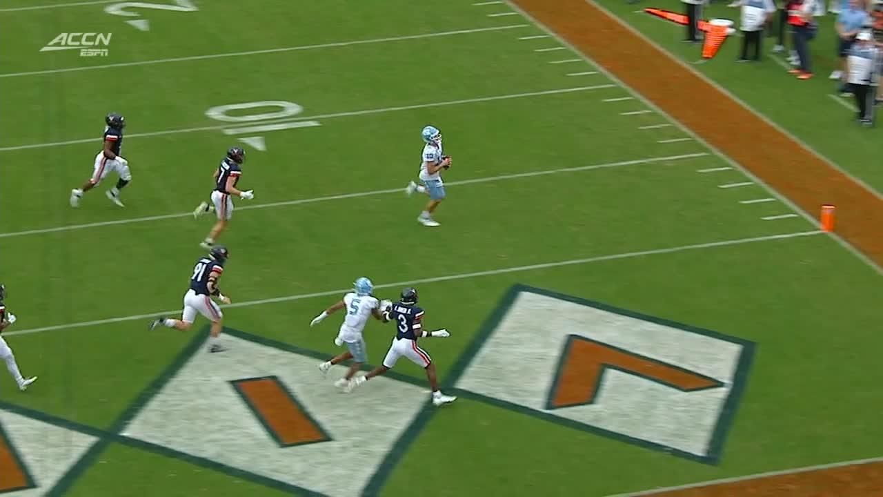 Drake Maye crosses goal line for 5-yard touchdown - ESPN Video