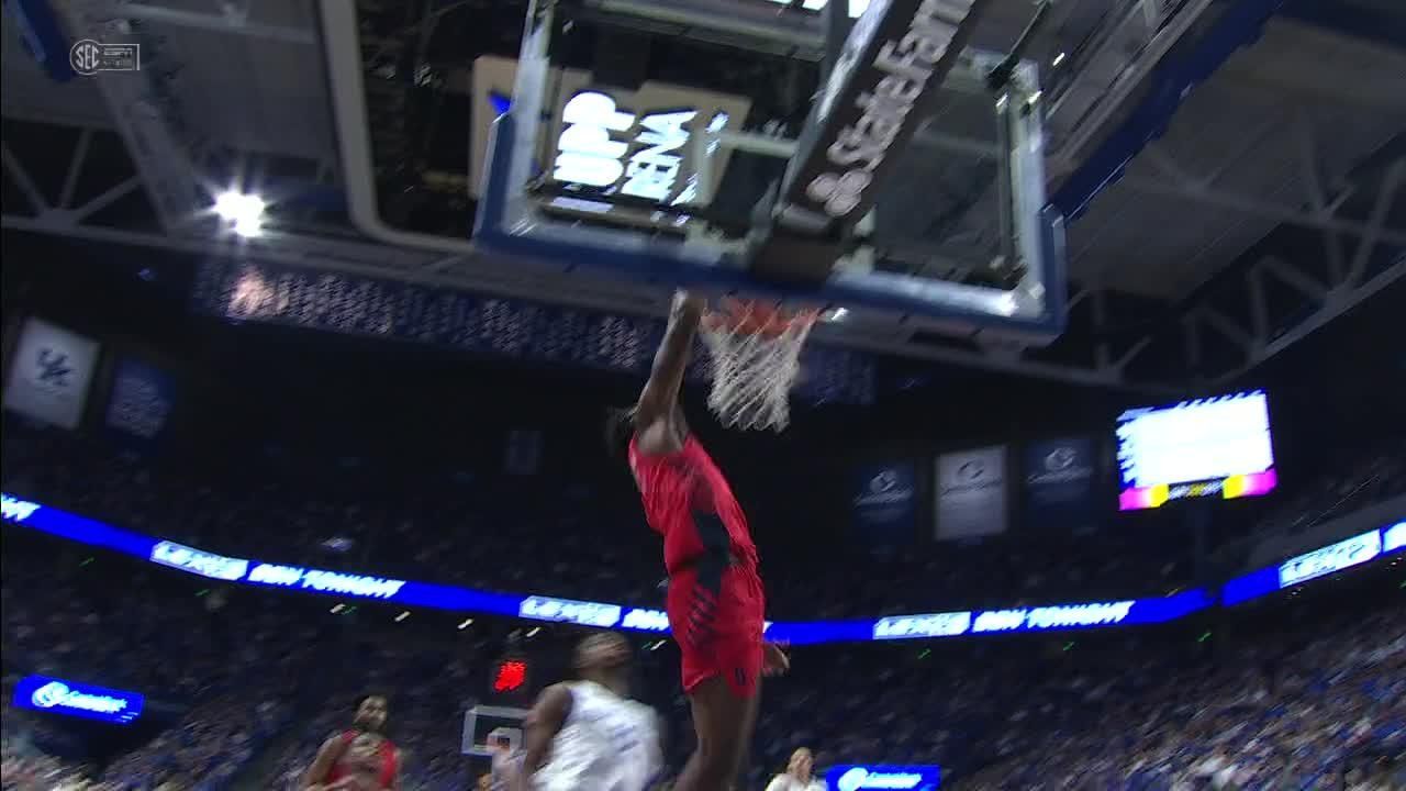 Jimmy Clark III gets up for the beautiful jam - ESPN Video