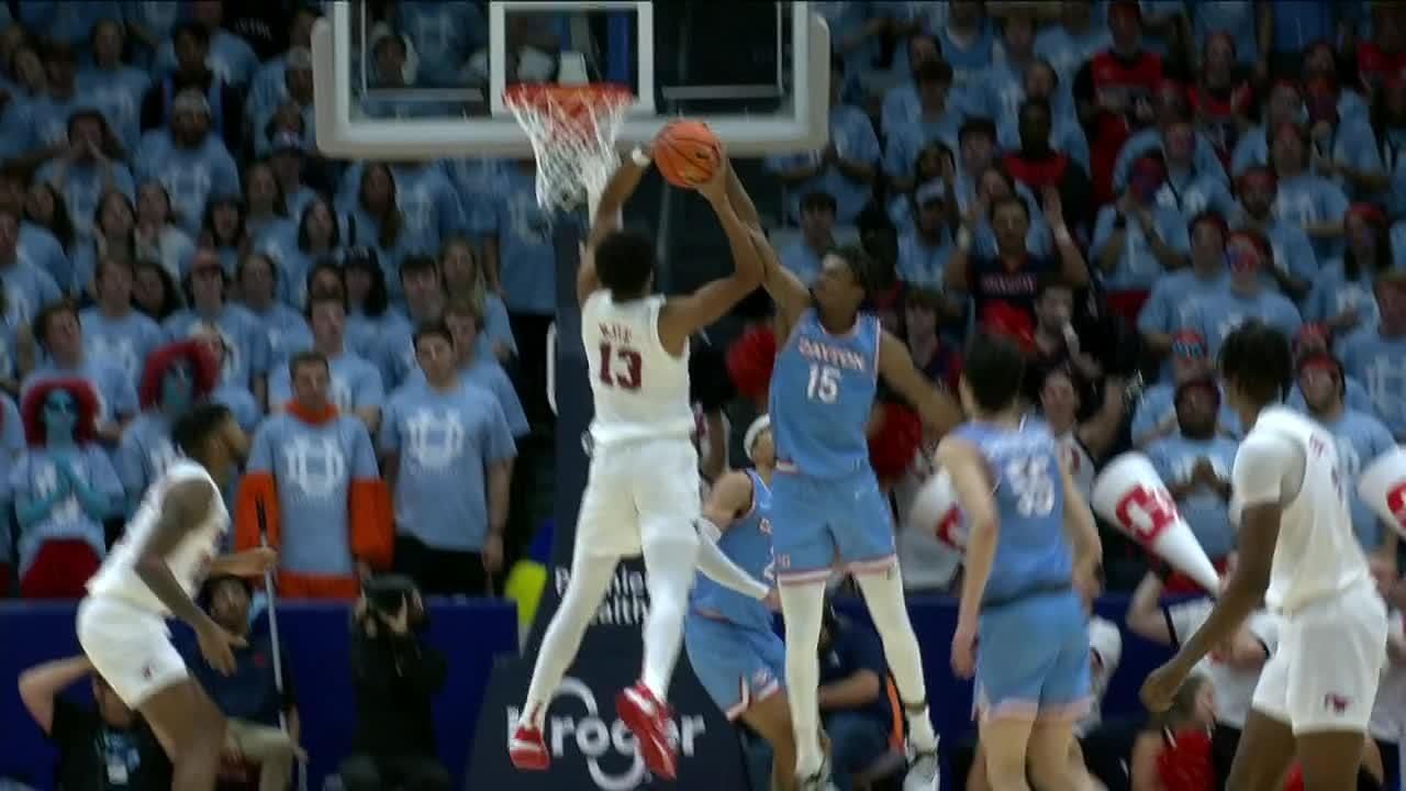Daron Holmes denies SMU Mustangs with block - ESPN Video