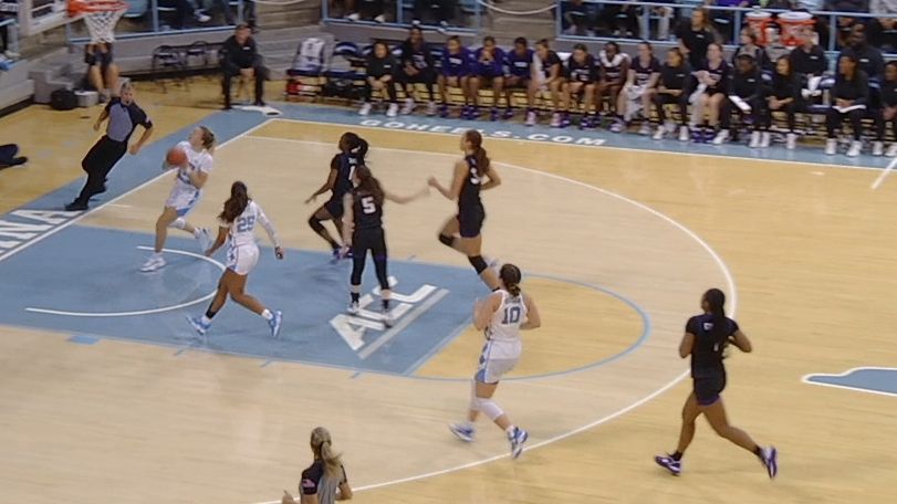 UNC gets out in transition after TCU's turnover - ESPN Video