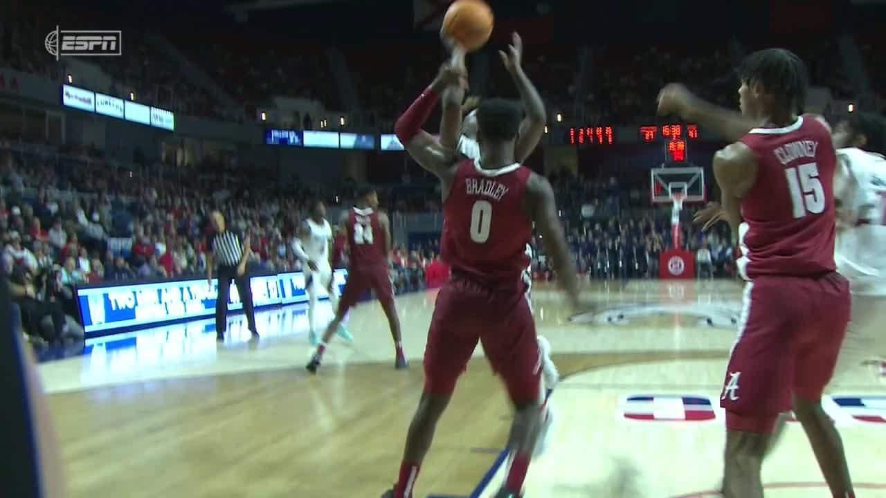 Isaiah Moore drills the jump shot vs. Alabama Crimson Tide - ESPN Video