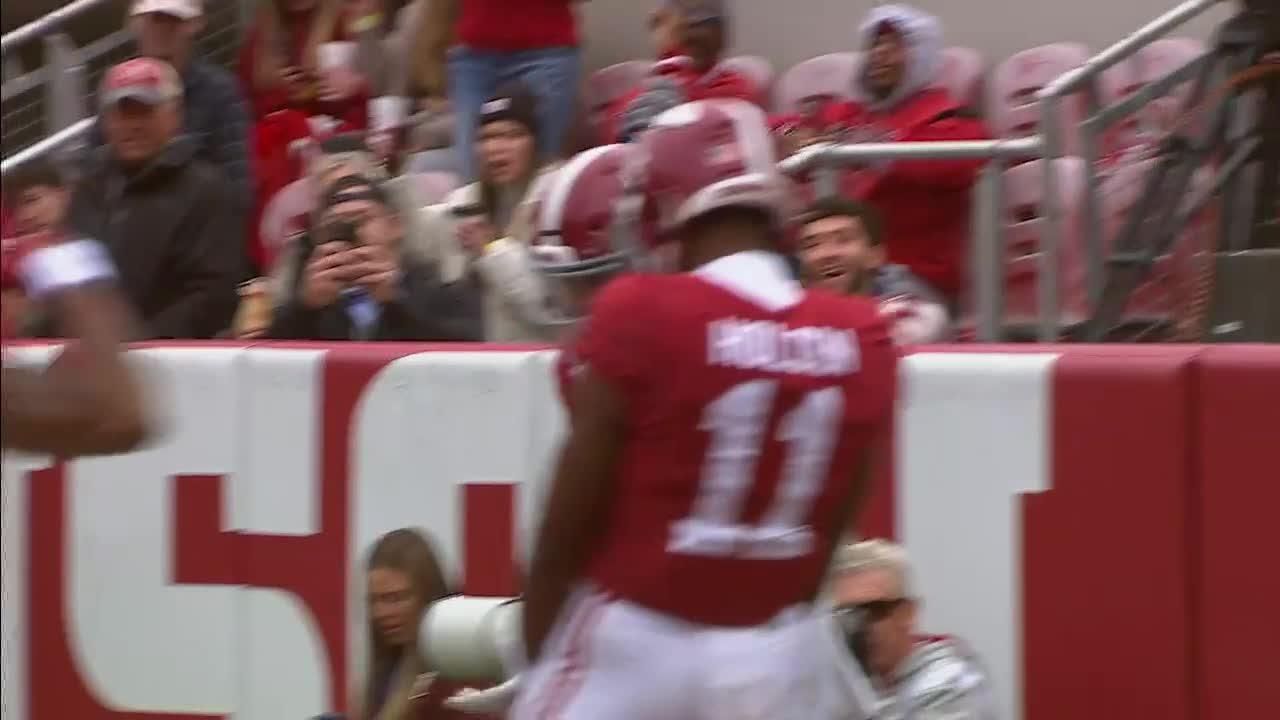 Jase Mcclellan crosses goal line for 9-yard touchdown - ESPN Video