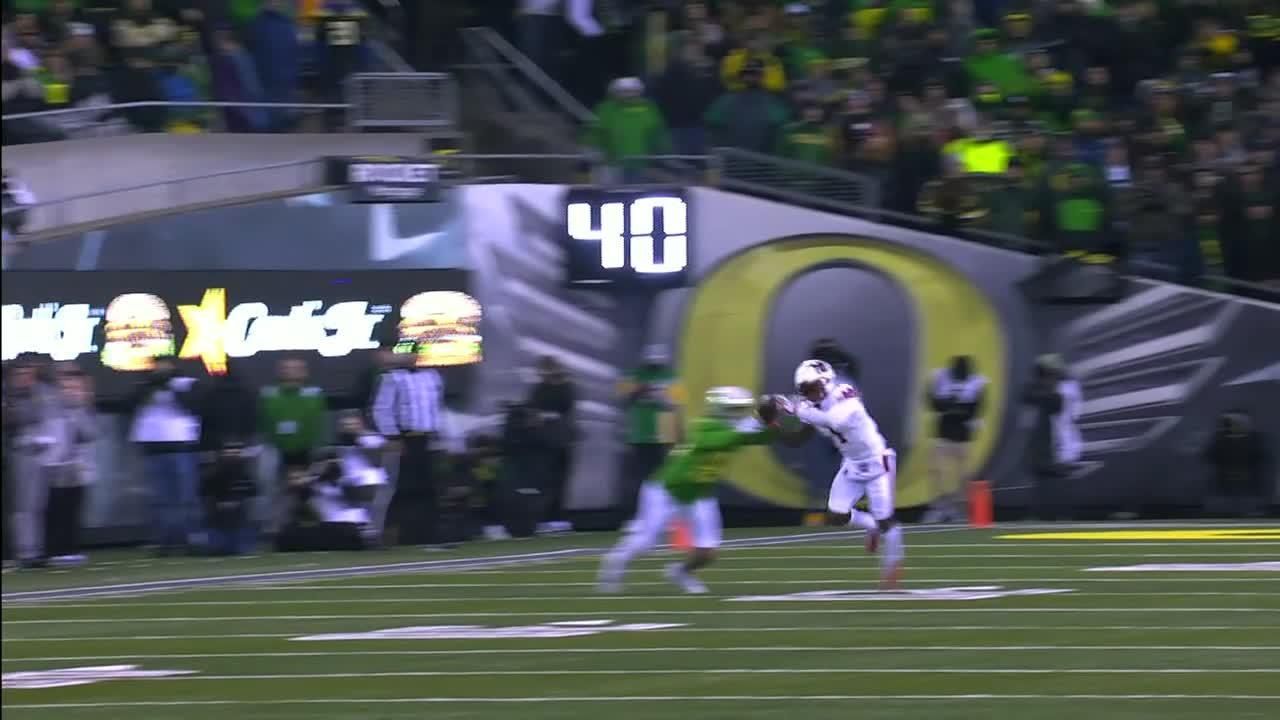 Oregon's Bo Nix throws interception - ESPN Video