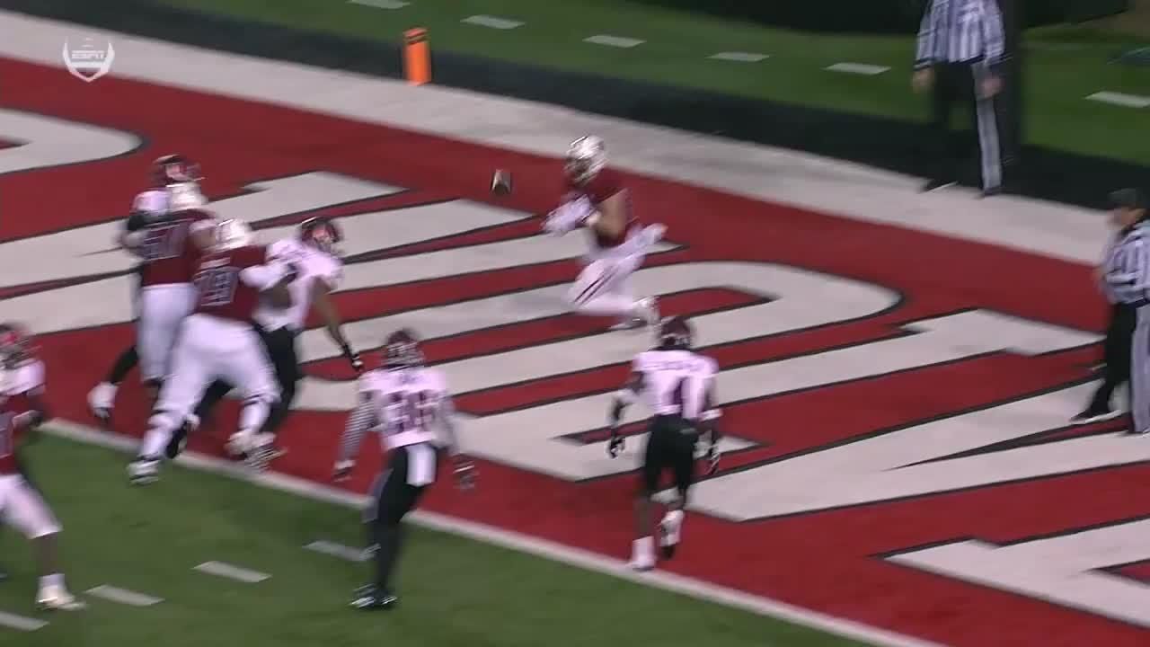 AJ Mayer finds Reed Tyler for a Arkansas TD - ESPN Video