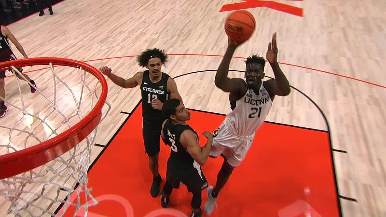 Adama Sanogo makes smooth jump shot vs. Iowa State Cyclones - ESPN Video