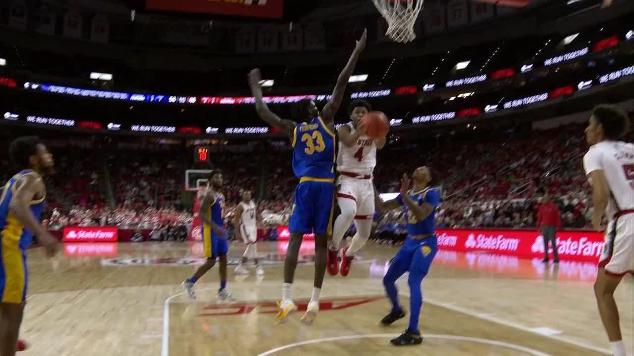 LJ Thomas gets the layup to fall vs. Pittsburgh Panthers - ESPN Video