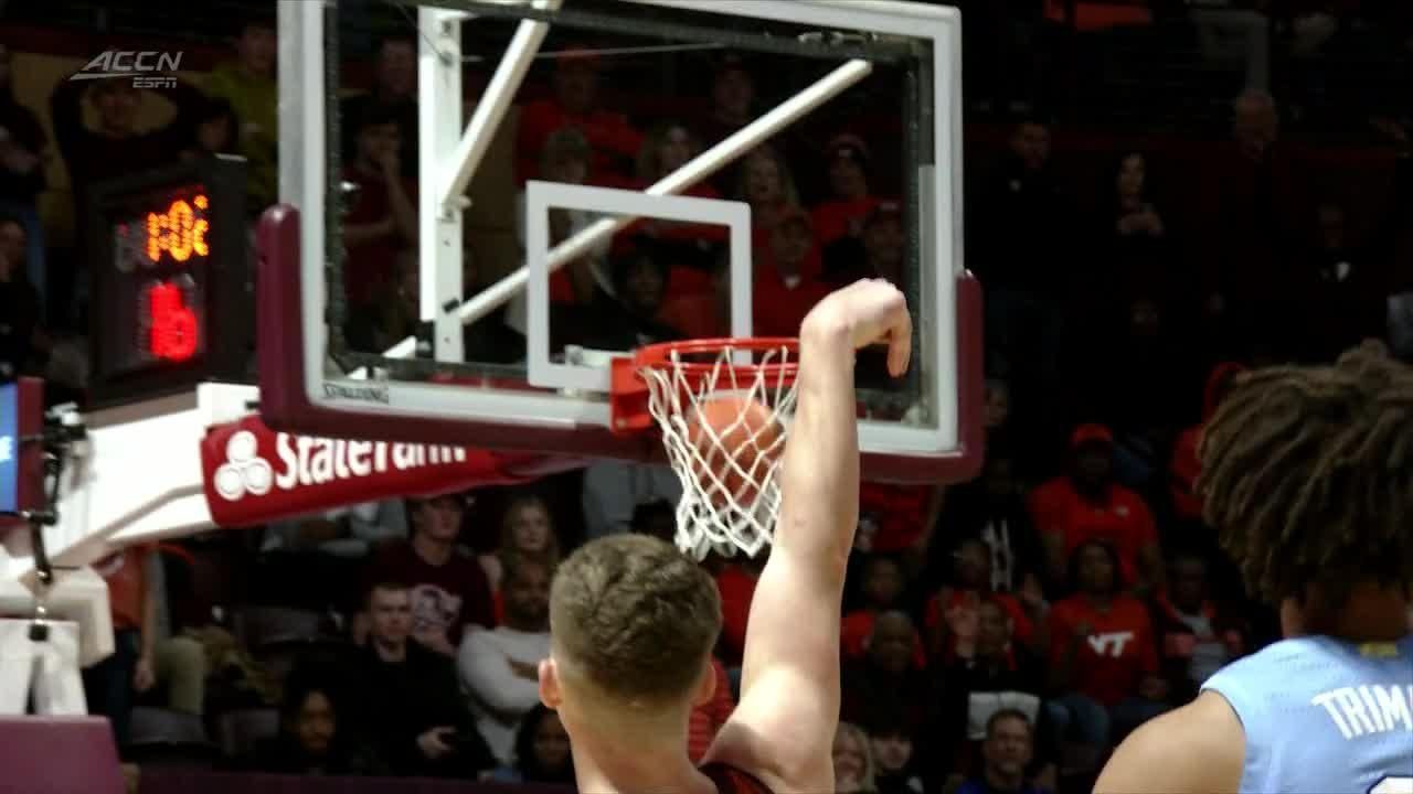 Sean Pedulla buries 3-point shot against North Carolina Tar Heels ...