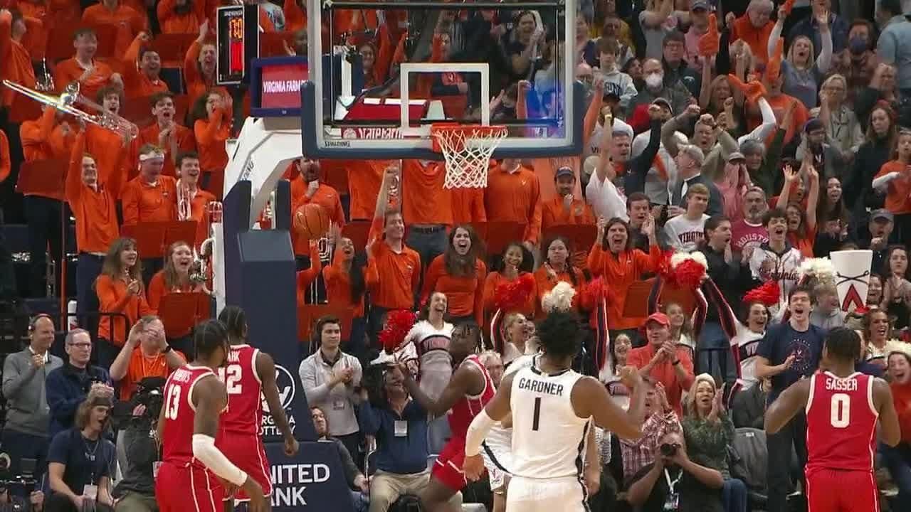 Kadin Shedrick throws down a slam dunk for Virginia - ESPN Video