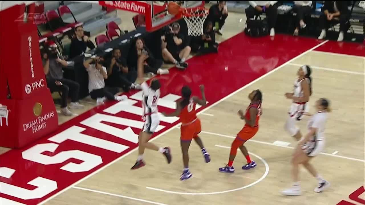 Madison Hayes makes a great defensive play for the steal - ESPN Video