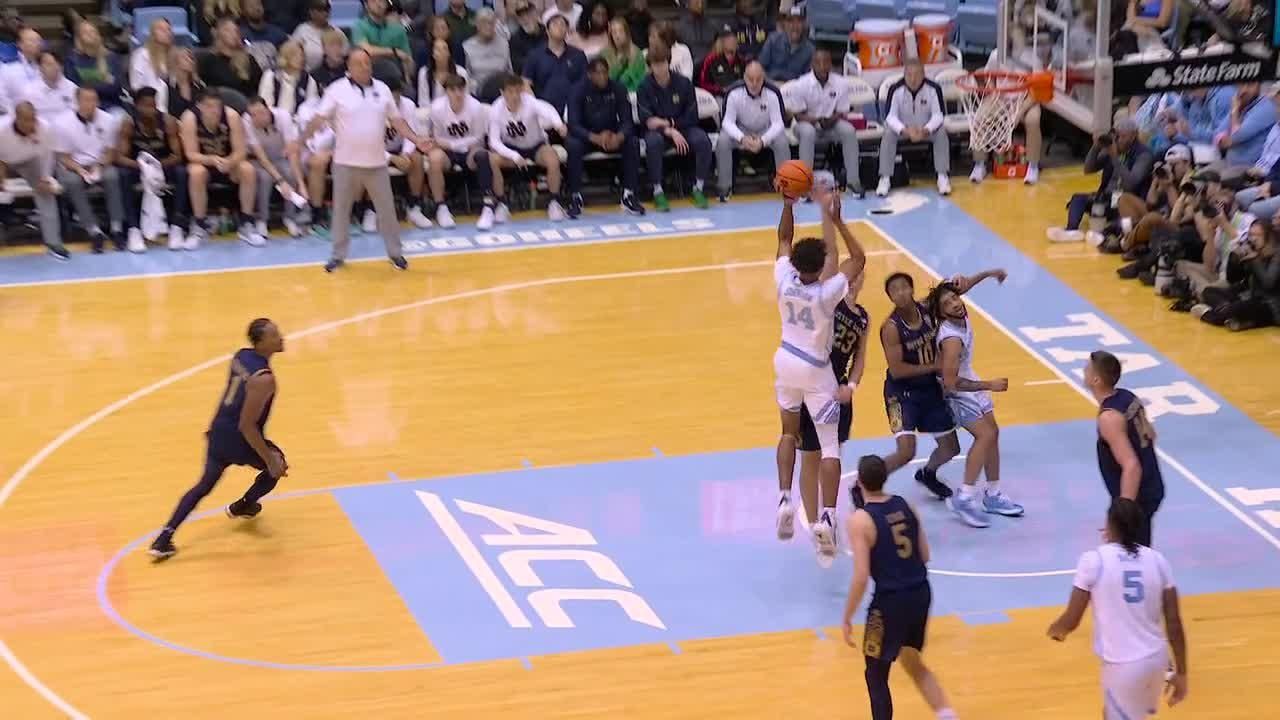 North Carolina's Puff Johnson spins for the layup - ESPN Video