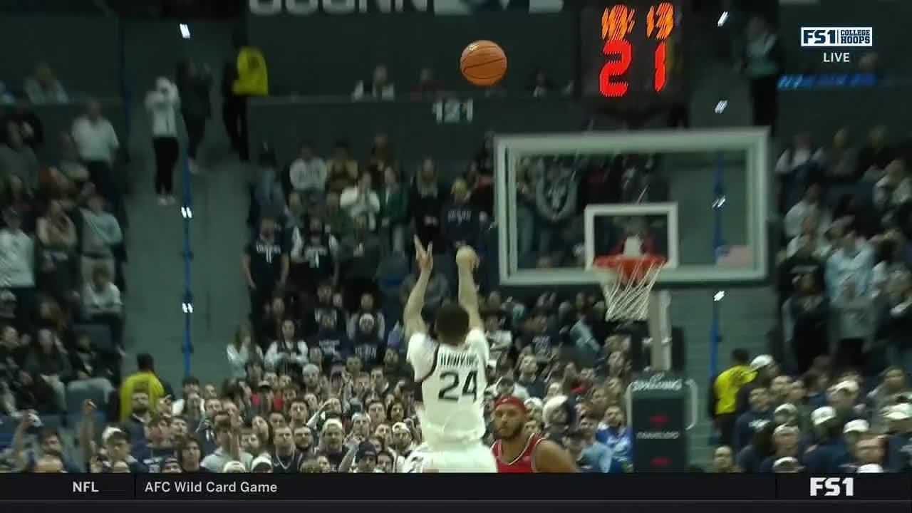 Jordan Hawkins drains back-to-back 3s for UConn - ESPN Video