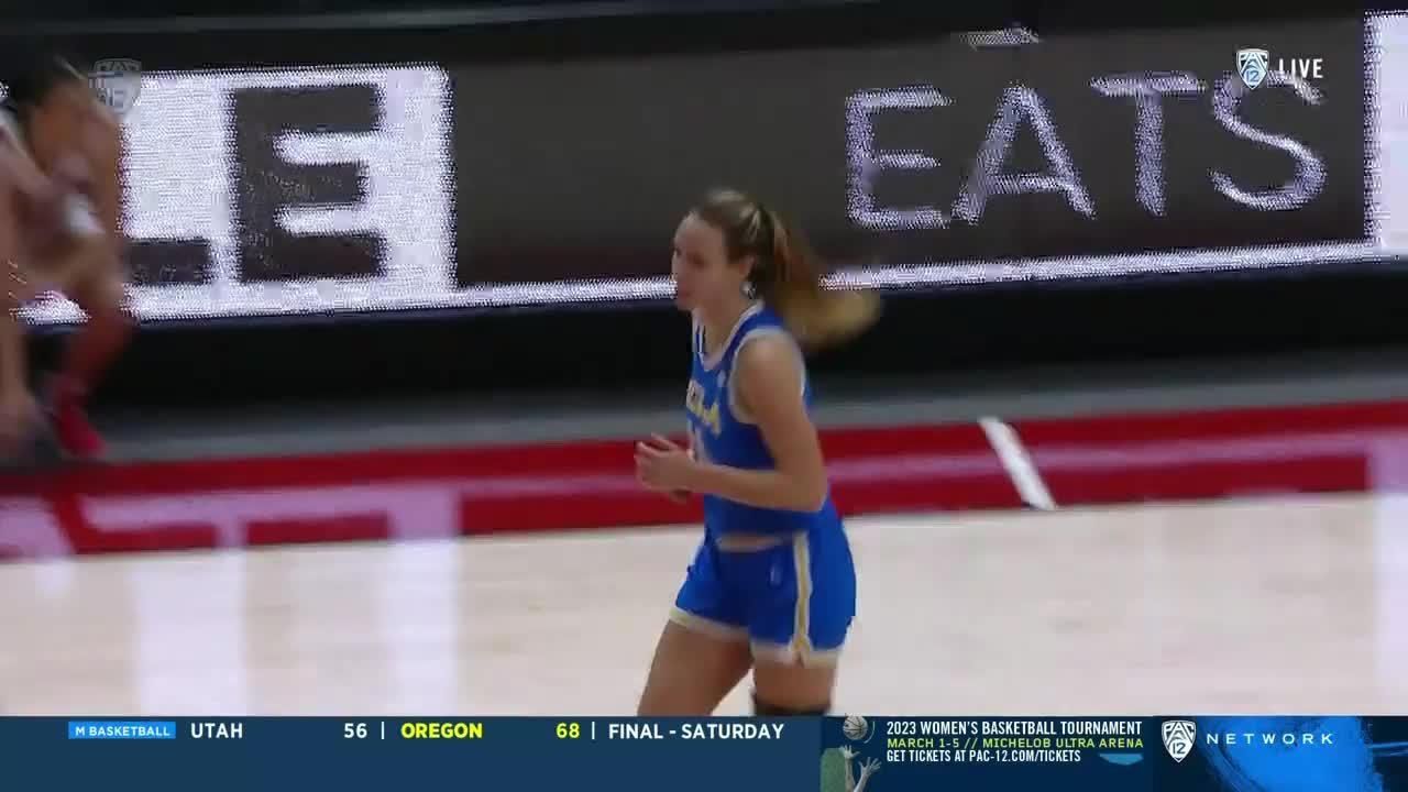 Londynn Jones drains triple vs. Utah Utes - ESPN Video