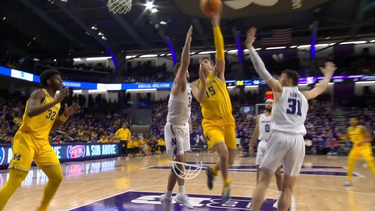Joey Baker gets the lay-in to fall vs. Northwestern Wildcats - ESPN Video