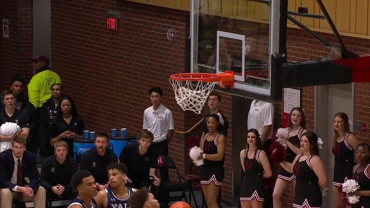 John Poulakidas drains trey vs. Harvard Crimson - ESPN Video