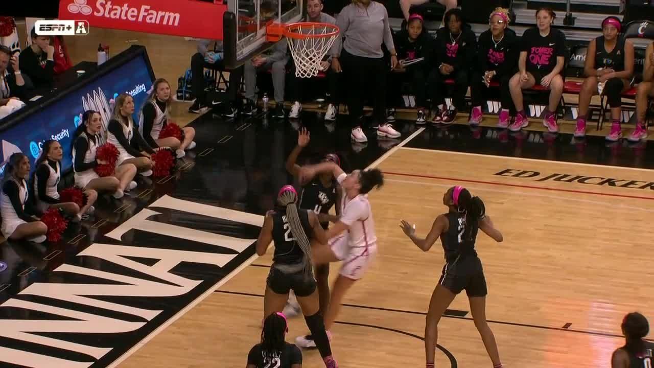 Jillian Hayes gets the and-1 to fall - ESPN Video