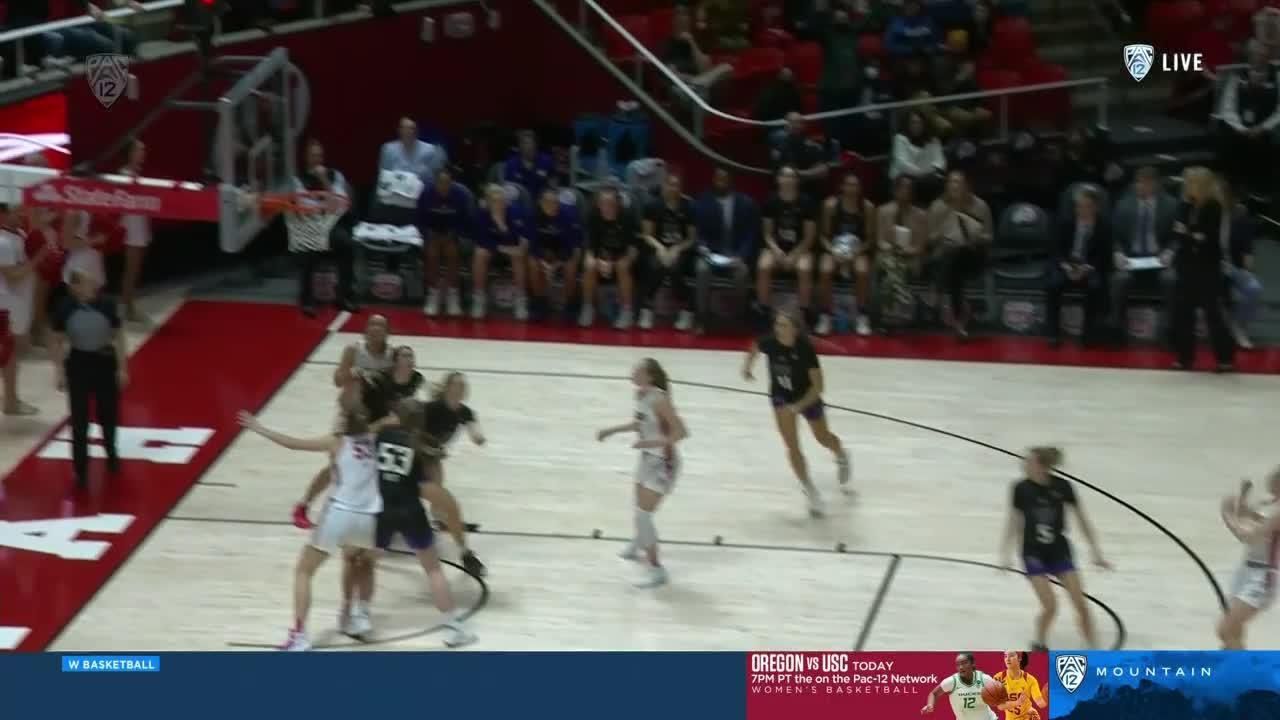 Kennady McQueen nails the triple vs. Washington Huskies - ESPN Video