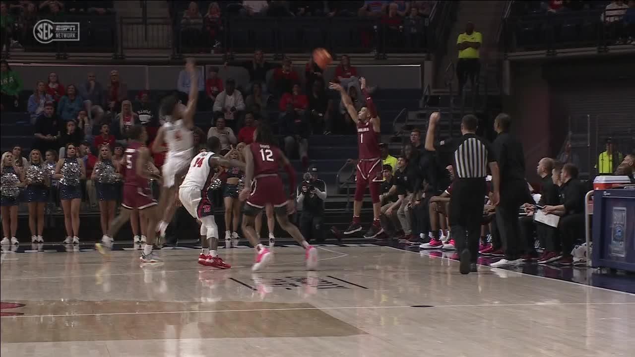 Jacobi Wright nails the 3-point shot vs. Ole Miss Rebels - ESPN Video