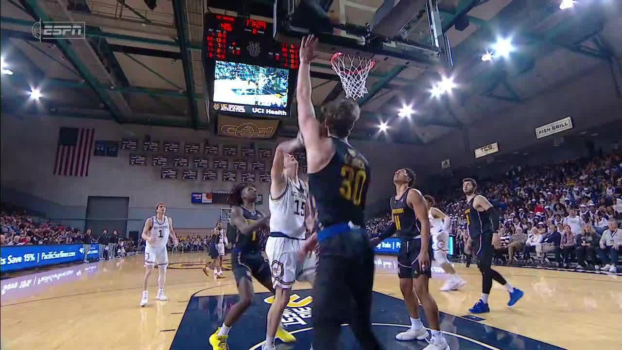 Bent Leuchten gets the layup to fall vs. UC Riverside Highlanders - ESPN Video