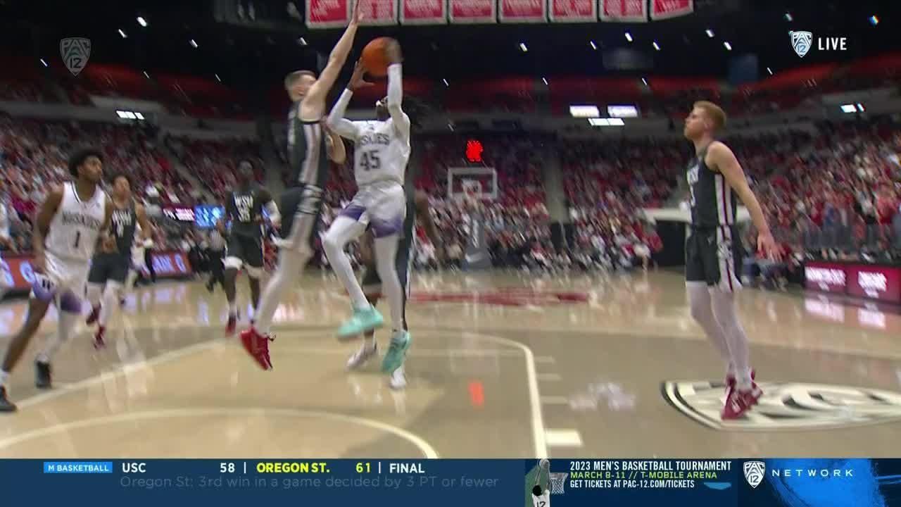 Keyon Menifield gets the layup to fall vs. Washington State Cougars ...