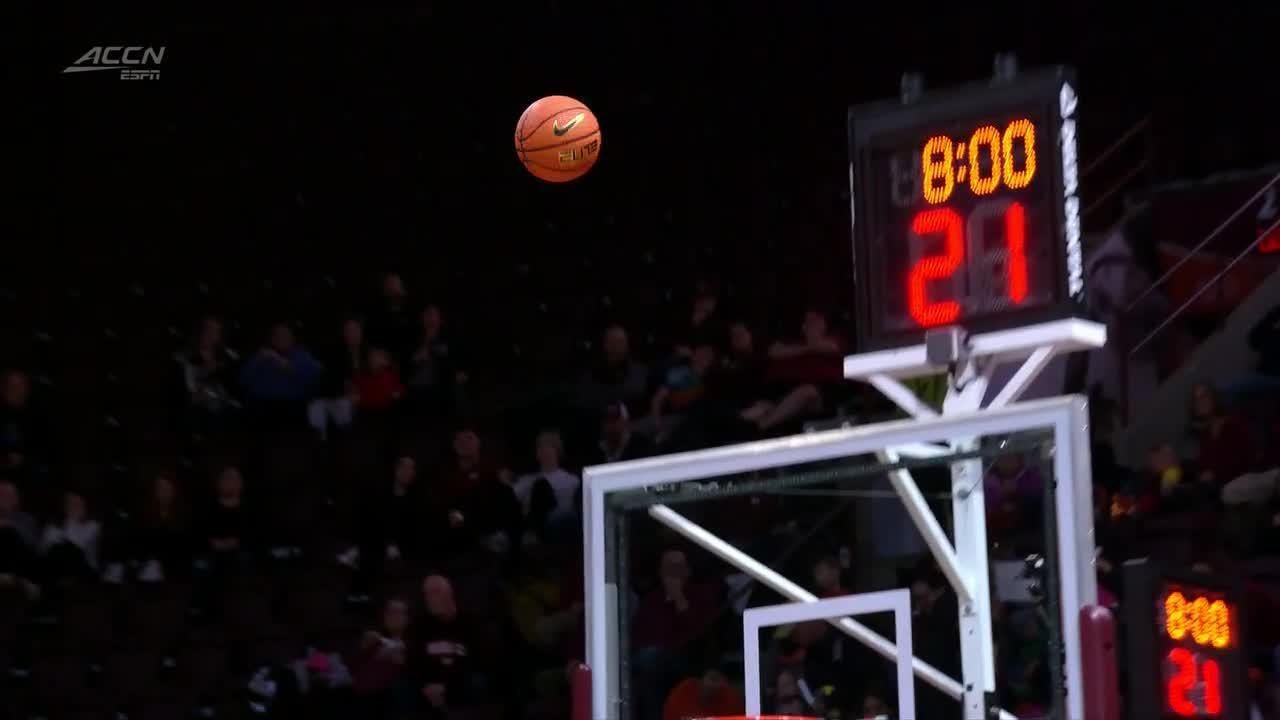 Ta'Niya Latson hits the triple vs. Virginia Tech Hokies - ESPN Video