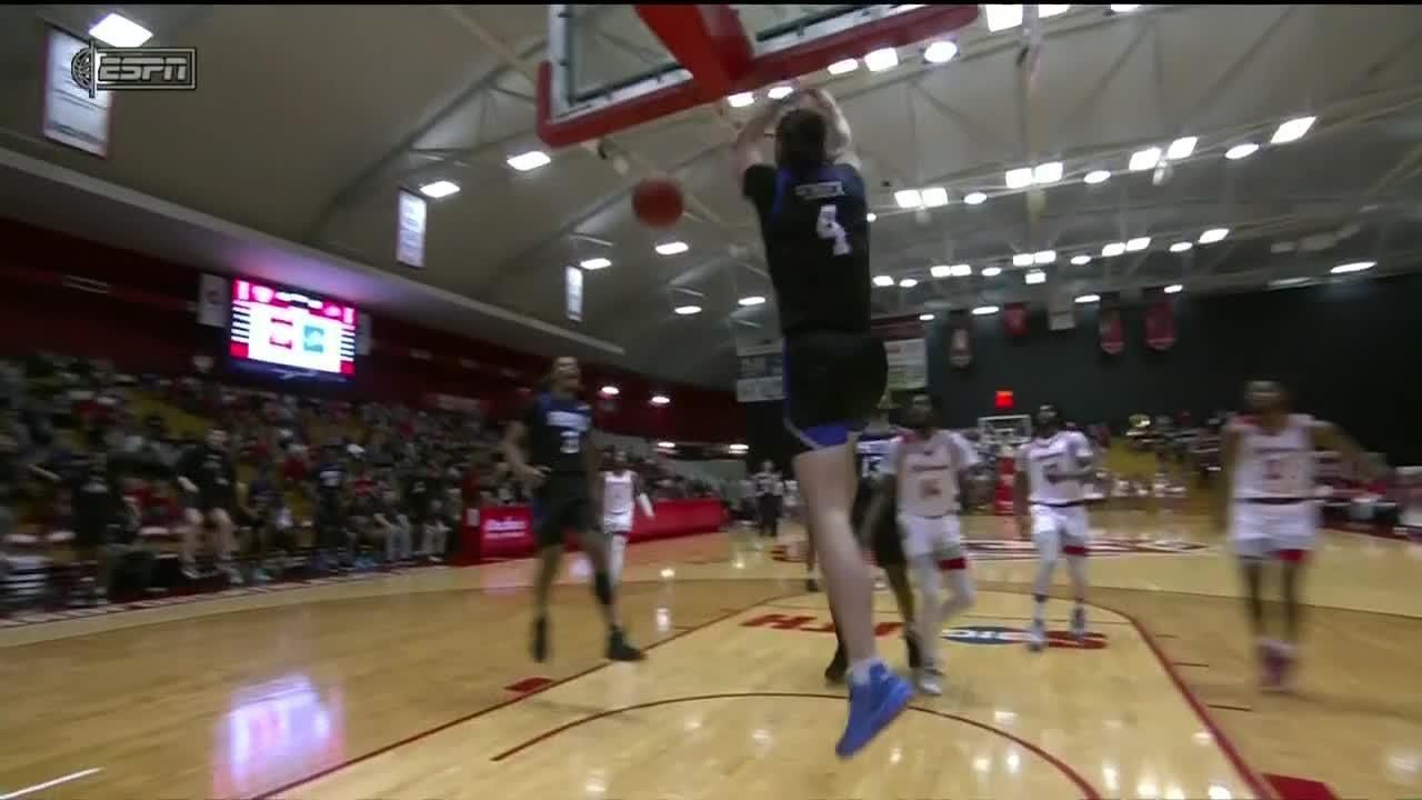 Drew Pember rocks the rim with powerful dunk - ESPN Video