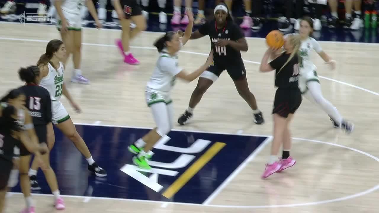 Hailey Van Lith's late jumper sends Louisville-Notre Dame to OT - ESPN ...
