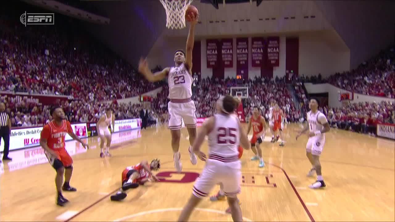 Jackson-Davis pulls Indiana within 3 before halftime - ESPN Video