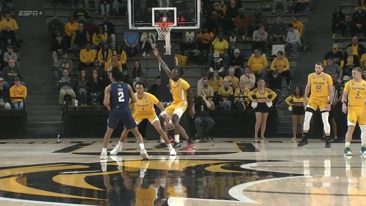Denijay Harris elevates for flush vs. Georgia Southern Eagles - ESPN Video