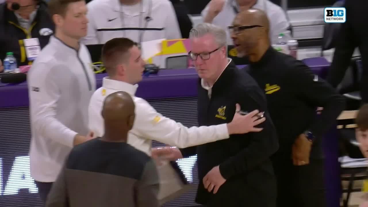 Fran McCaffery gets ejected for arguing with the refs - ESPN Video