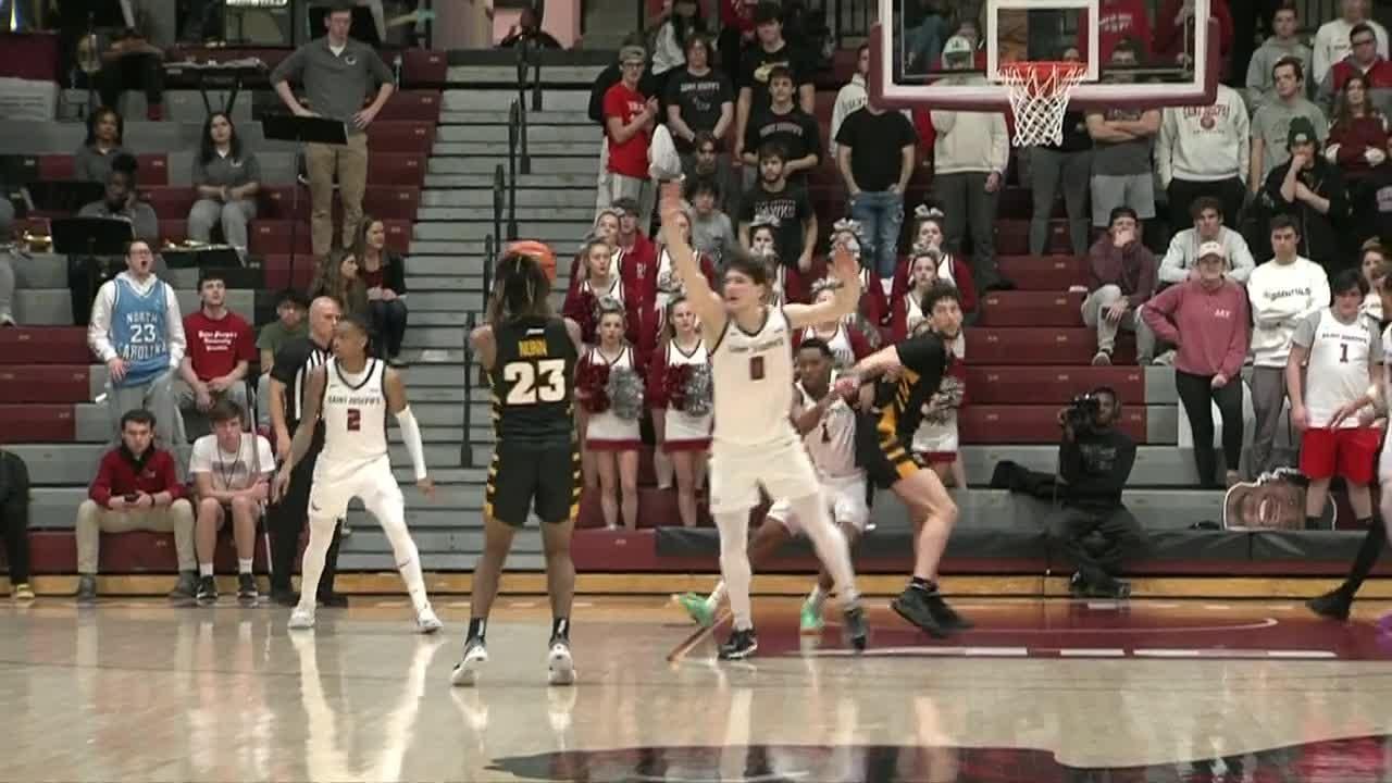 Jayden Nunn buries 3-point shot against Saint Joseph's Hawks - ESPN Video